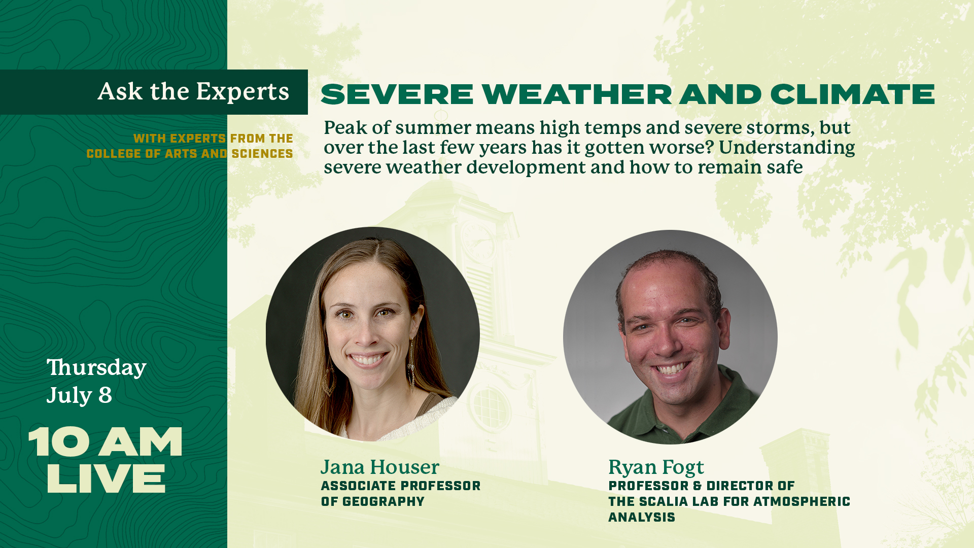 OHIO experts discuss severe weather and climate