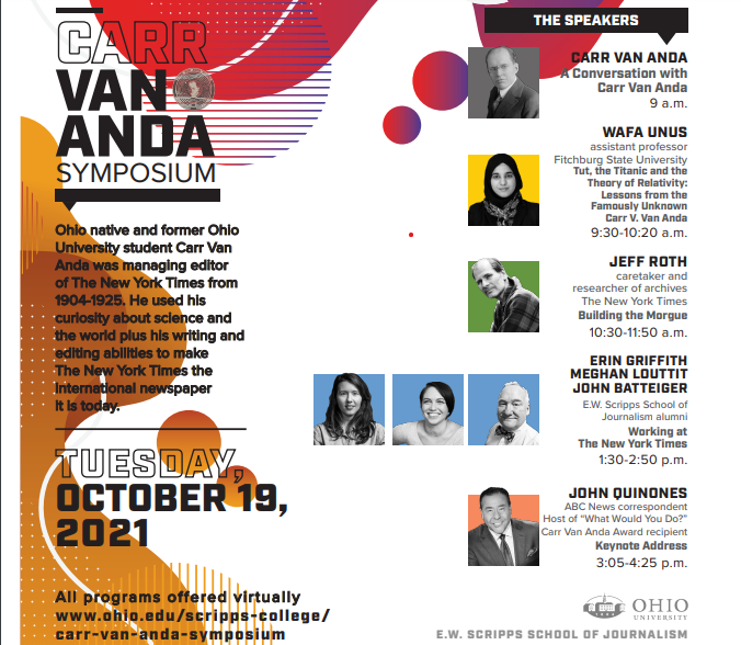 Carr Van Anda Symposium to honor legendary New York Times managing editor