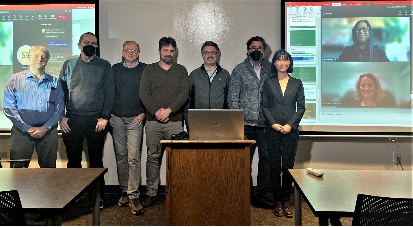 Ph.D. student Huiru Wang successfully defends dissertation