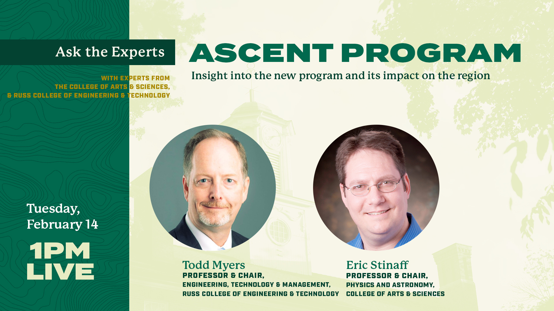 OHIO faculty experts discuss new ASCENT program and its impact on the ...