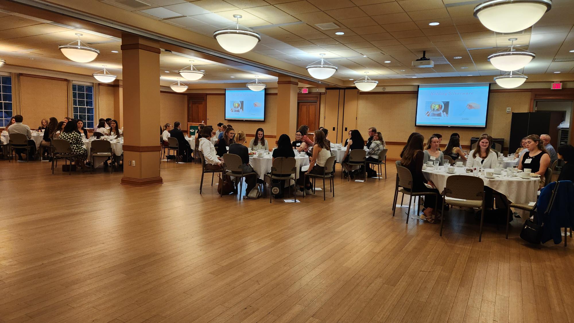 Students learn proper business dining skills during annual Scripps ...