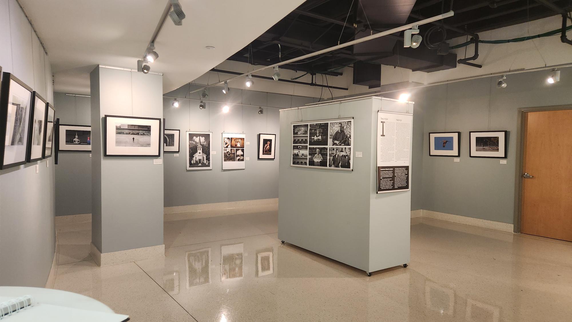 Students gain hands-on experience curating exhibits in VisCom Focus Gallery