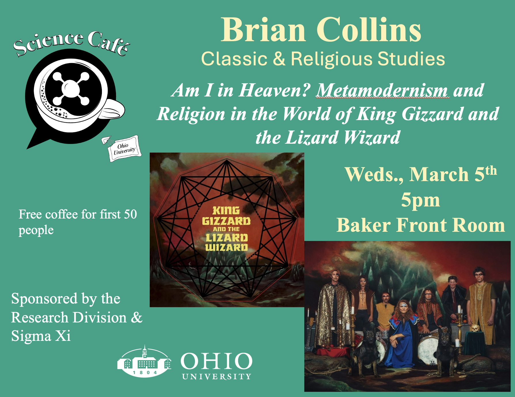 Science Café to feature Brian Collins on March 5